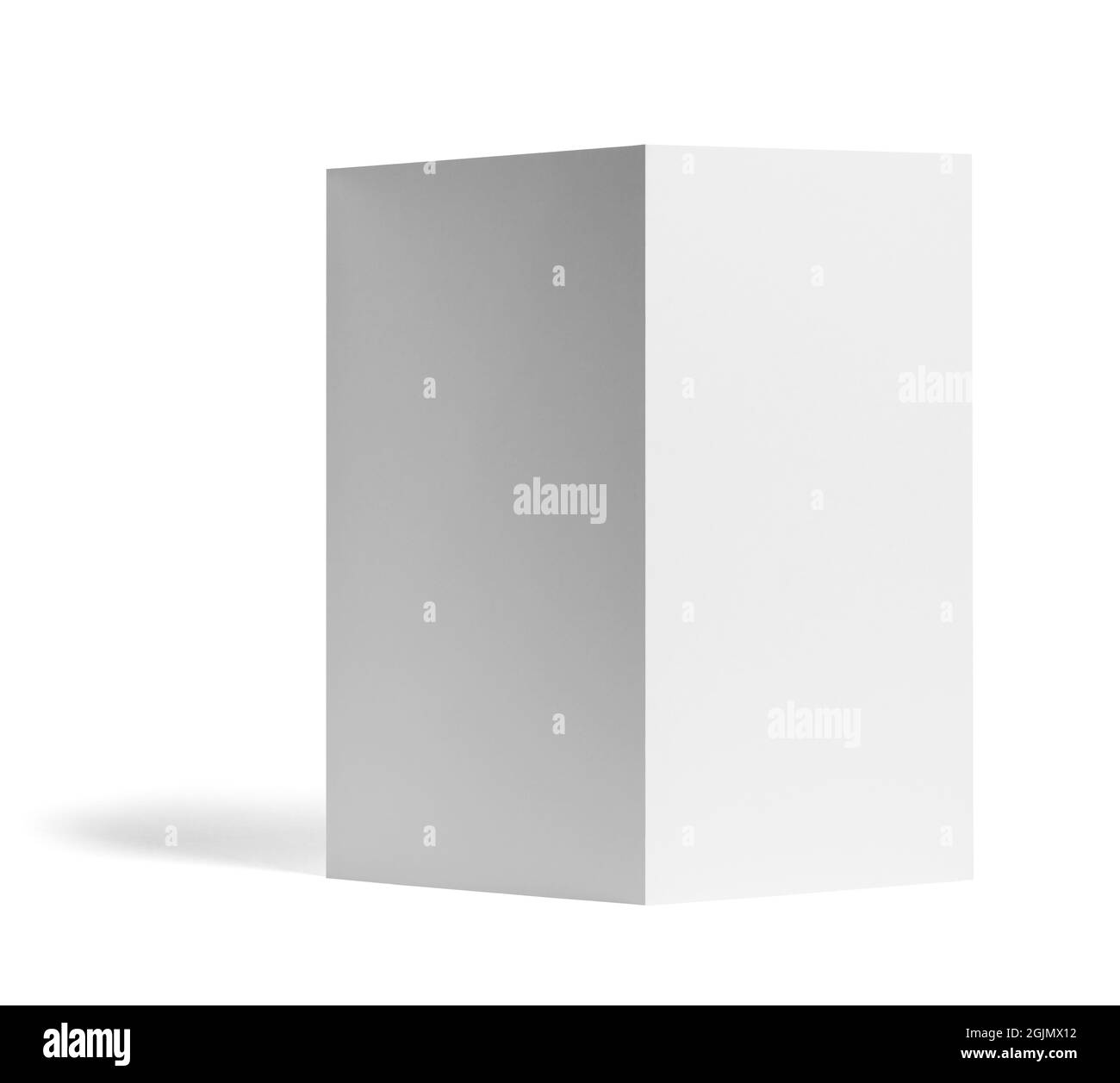 Folded Leaflet White Blank Paper Template Book Stock Photo Alamy
