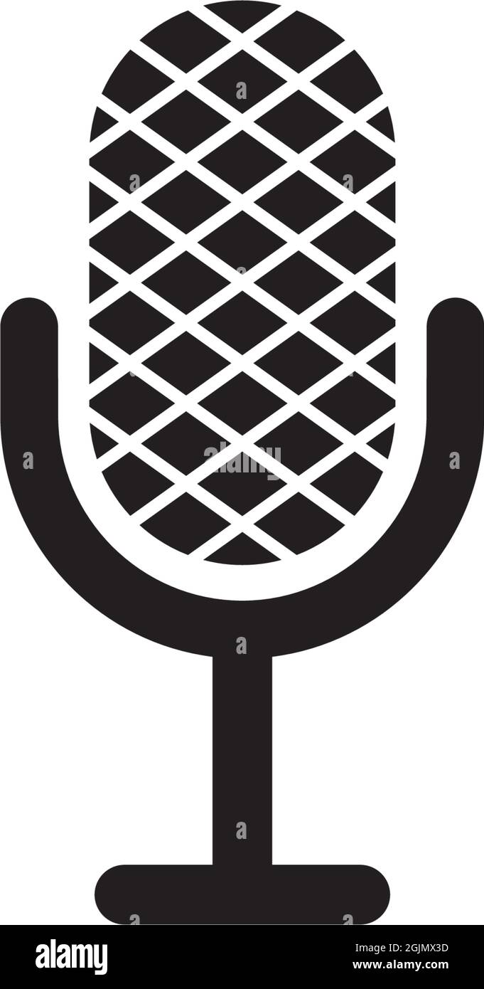 Microphone mic icon logo design inspiration vector illustration ...