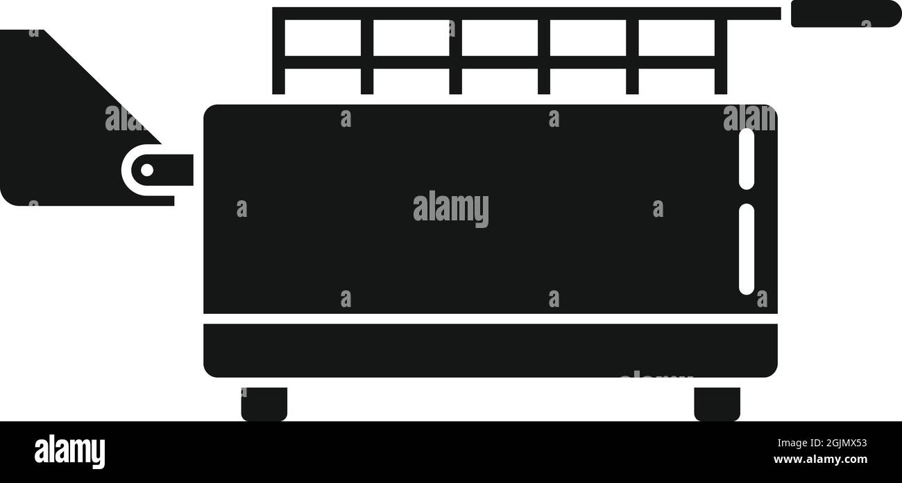 Kitchen deep fryer icon simple vector. Fry basket Stock Vector Image ...