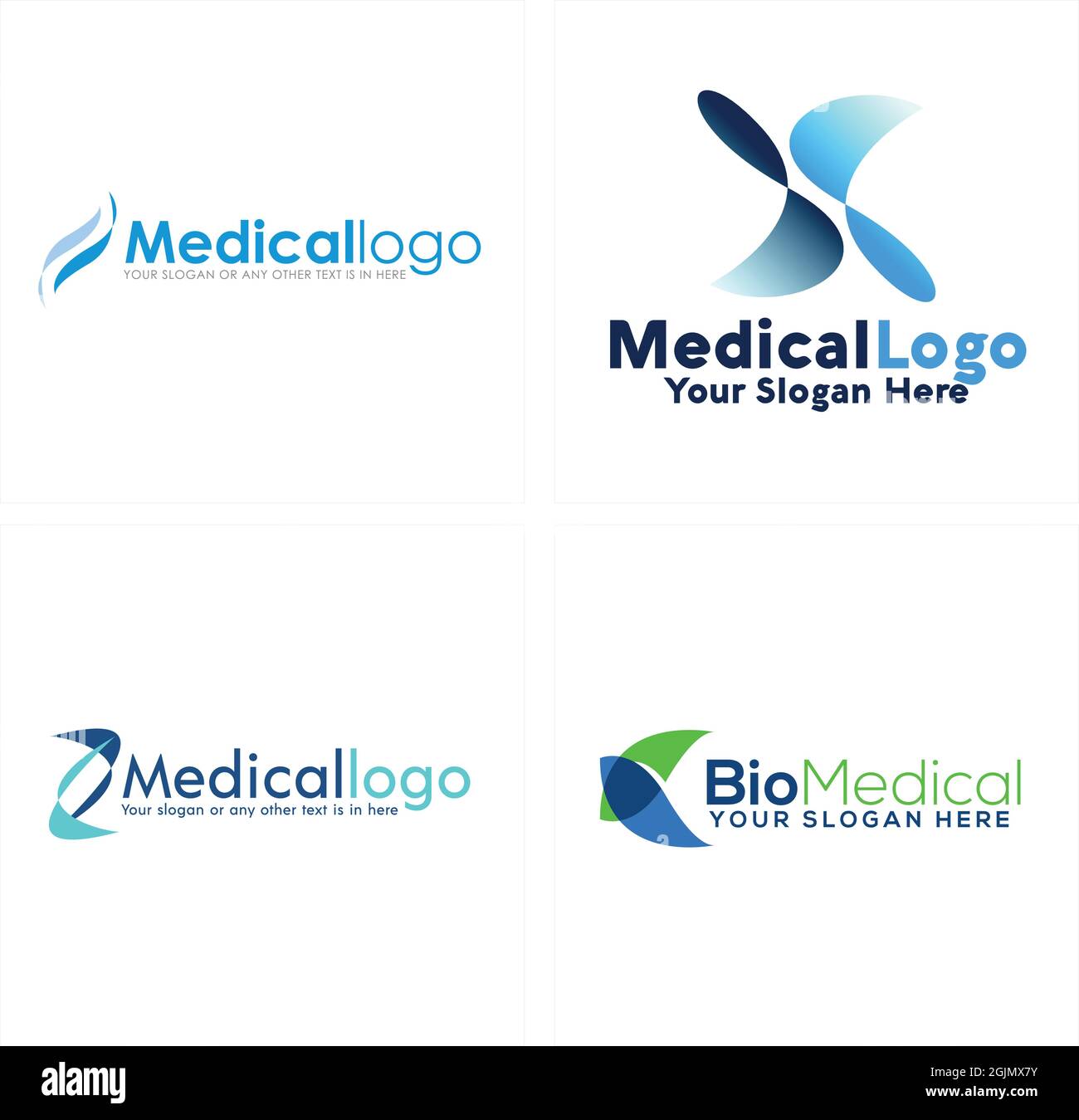 Medical bio clinic logo design Stock Vector Image & Art - Alamy