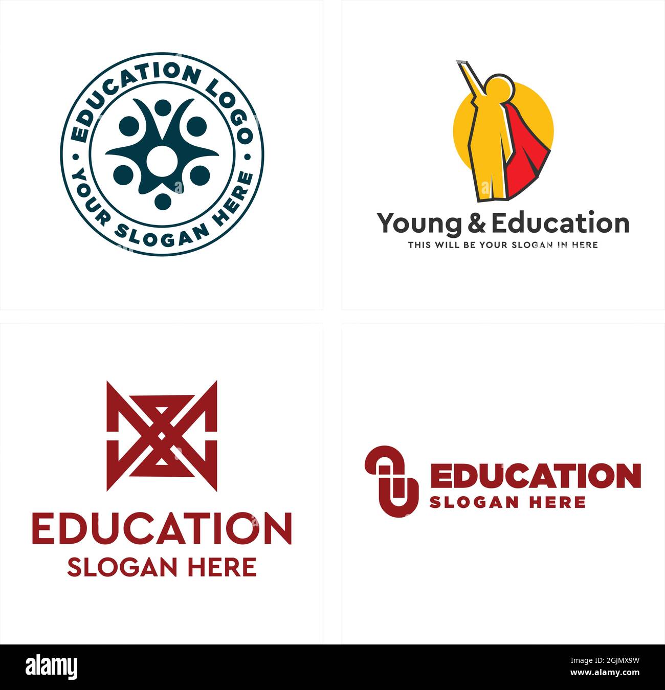 Kids Education emblem logo design Stock Vector Image & Art - Alamy