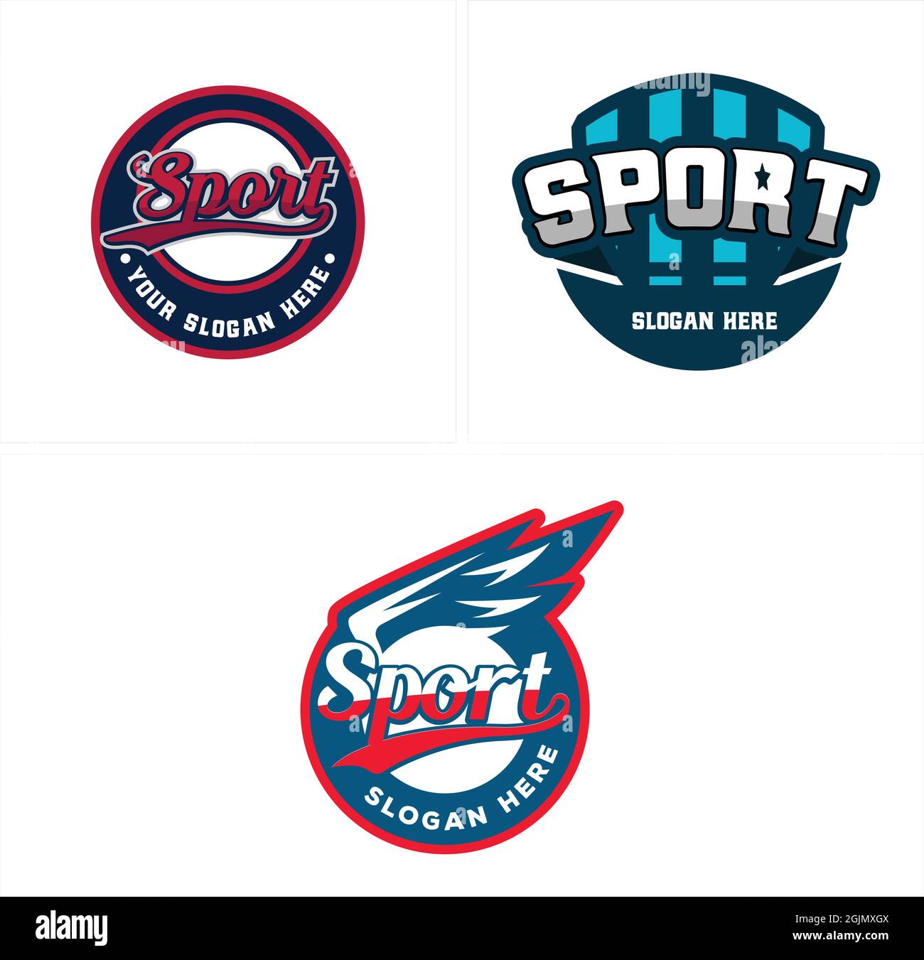 Sport emblem logo design Stock Vector Image & Art - Alamy