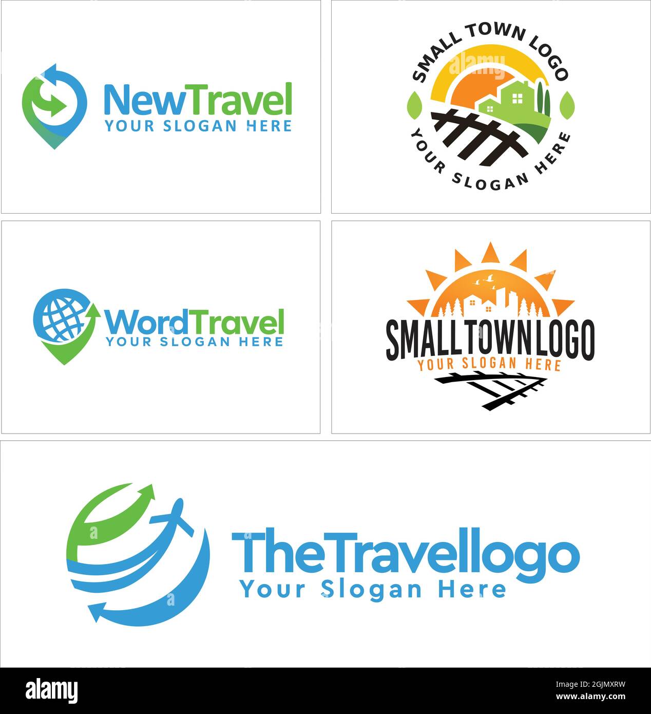 Global flight logo Stock Vector Images - Alamy