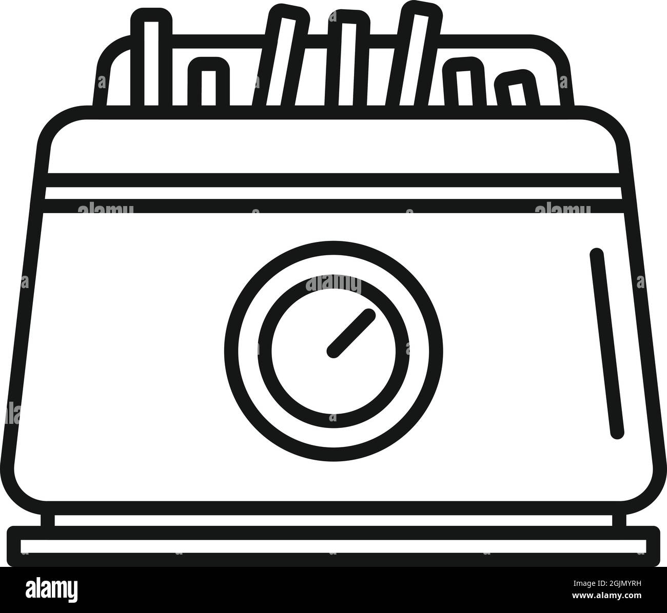 Fry appliance icon outline vector. Deep fryer Stock Vector Image & Art ...