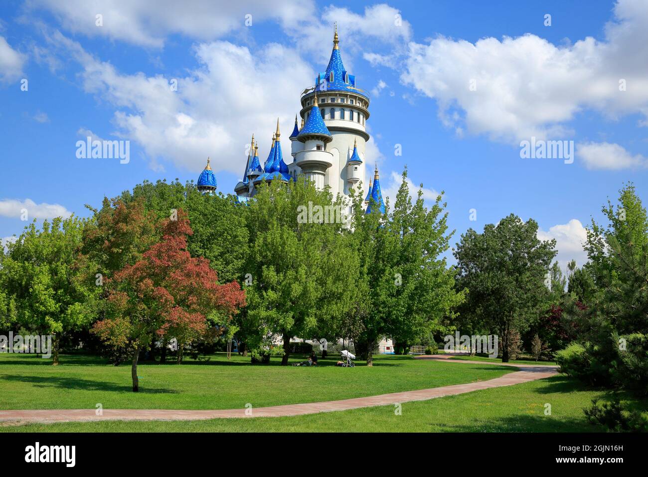 July 22, 2021-Eskişehir, Turkey: Fairy Tale Castle. In Sazova Science ...
