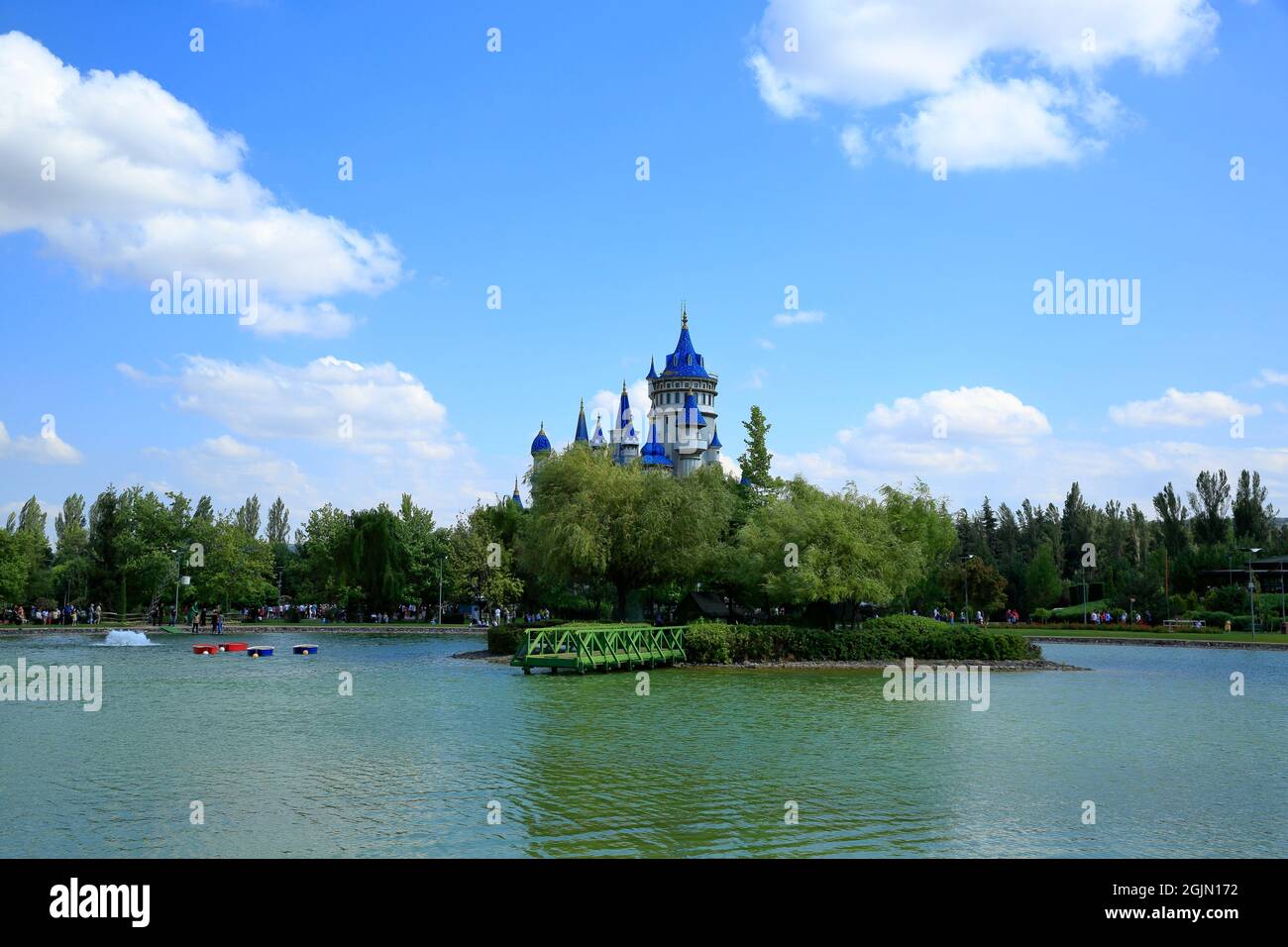 July 22, 2021-Eskişehir, Turkey: Fairy Tale Castle. In Sazova Science ...