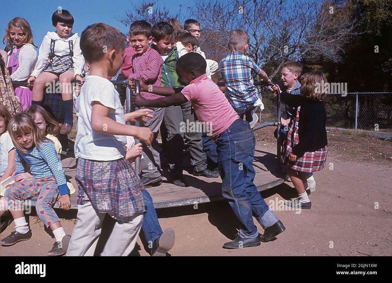Children playground 1960s hi-res stock photography and images - Alamy