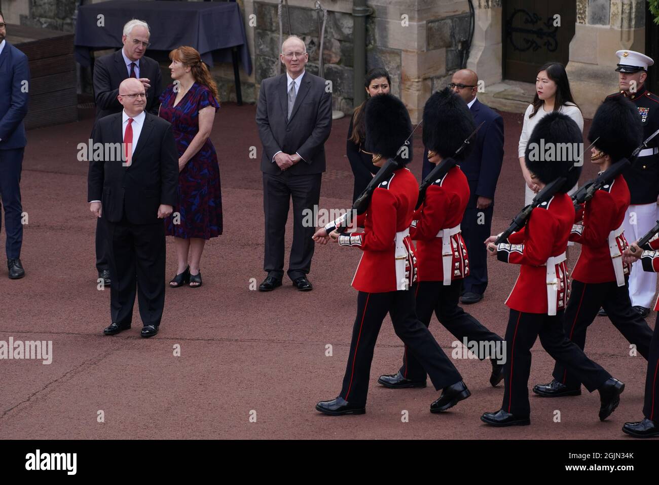 Delegates from the United States Embassy including Acting Ambassador ...