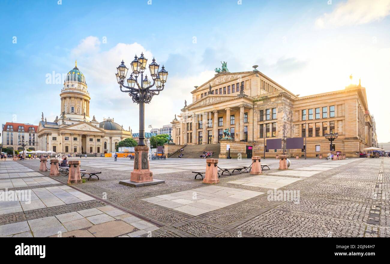 Berlin, Germany. View of Gendarmenmarkt square famous for its ...