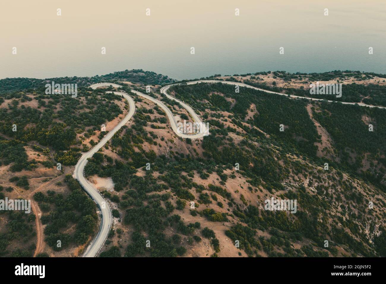 Long Winding Empty Road High Resolution Stock Photography and Images ...