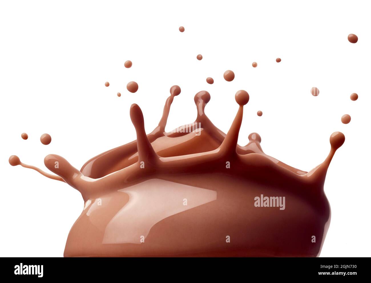 chocolate milk splash drink beverage dairy drop Stock Photo - Alamy
