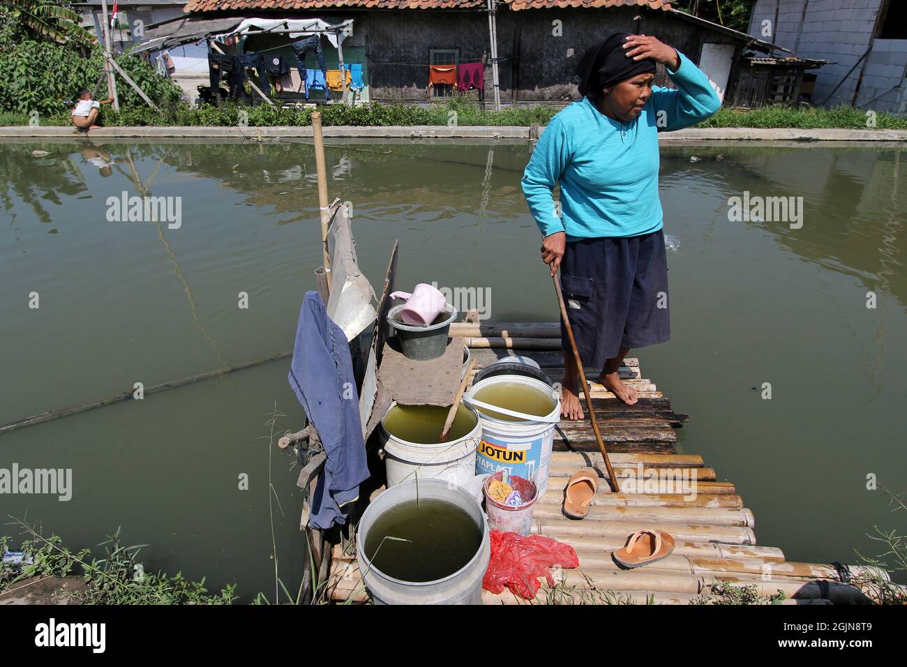 Rice washing water hi-res stock photography and images - Alamy