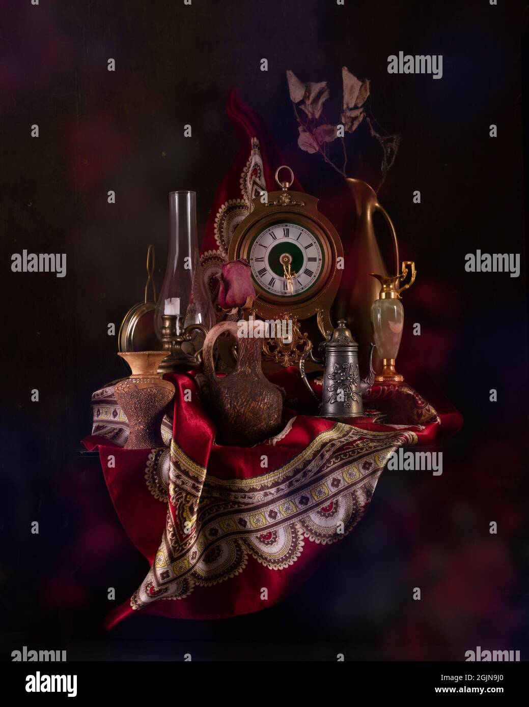 Abstract still life with objects that fly Stock Photo - Alamy