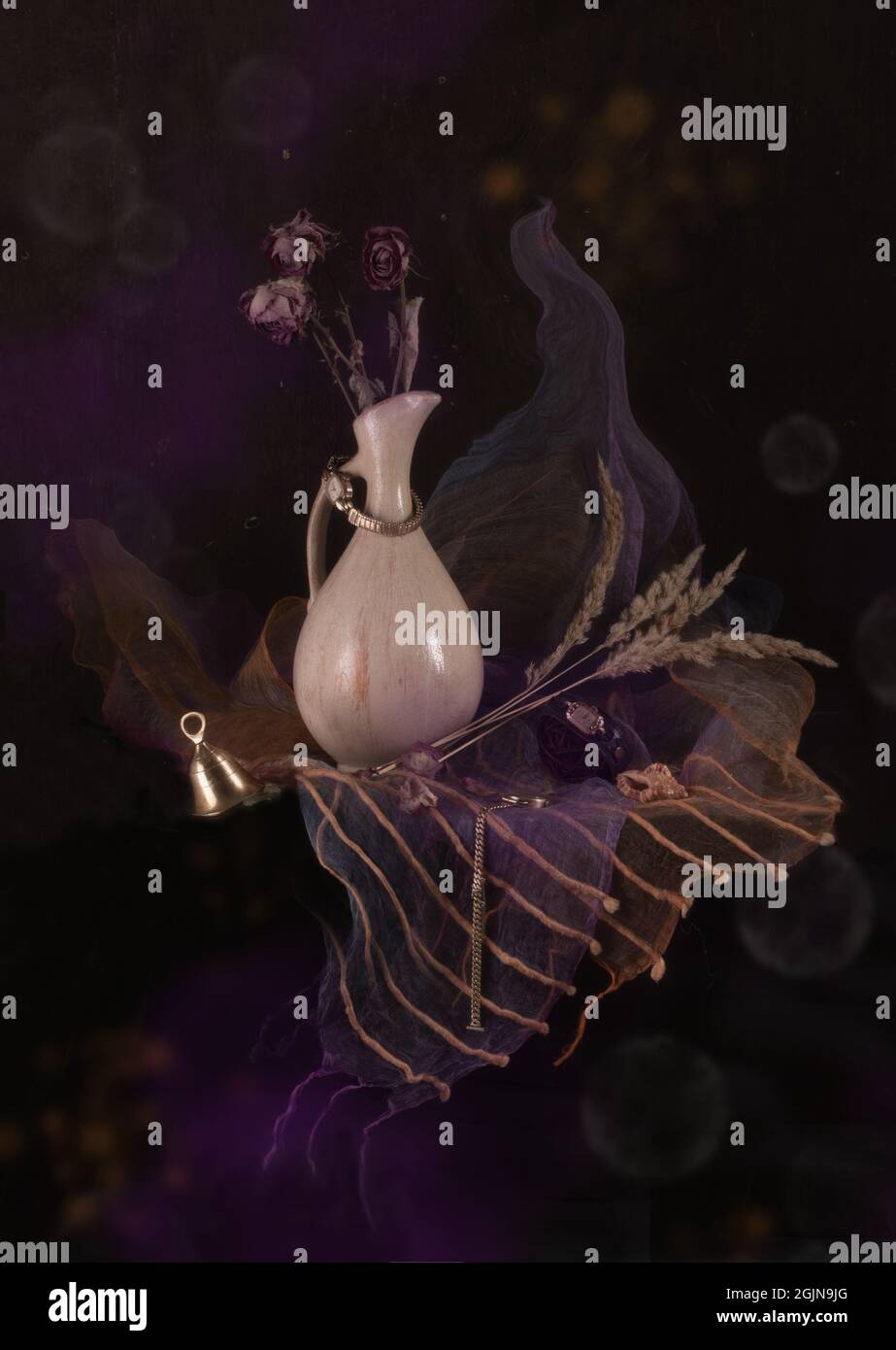 Abstract still life with objects that fly Stock Photo - Alamy