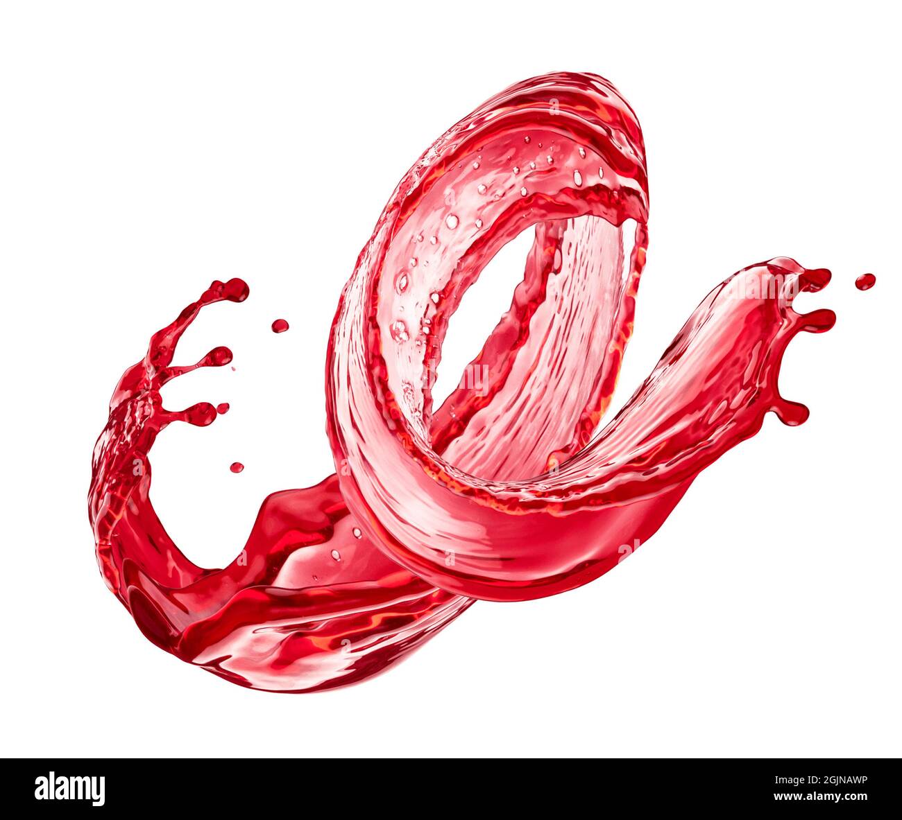 Berry juice splash isolated on white background Stock Photo - Alamy