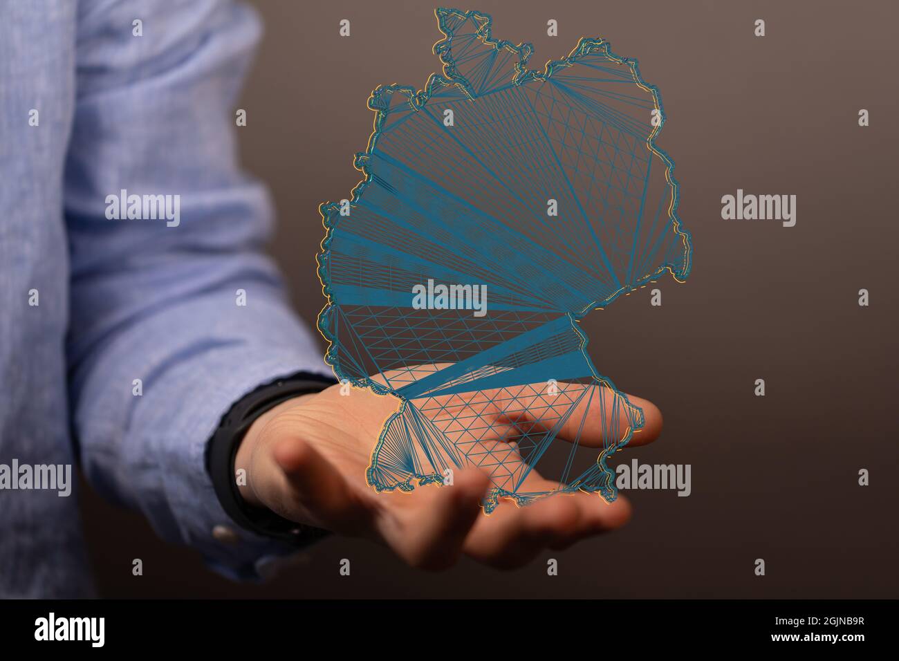 Hamburg area map hi-res stock photography and images - Alamy