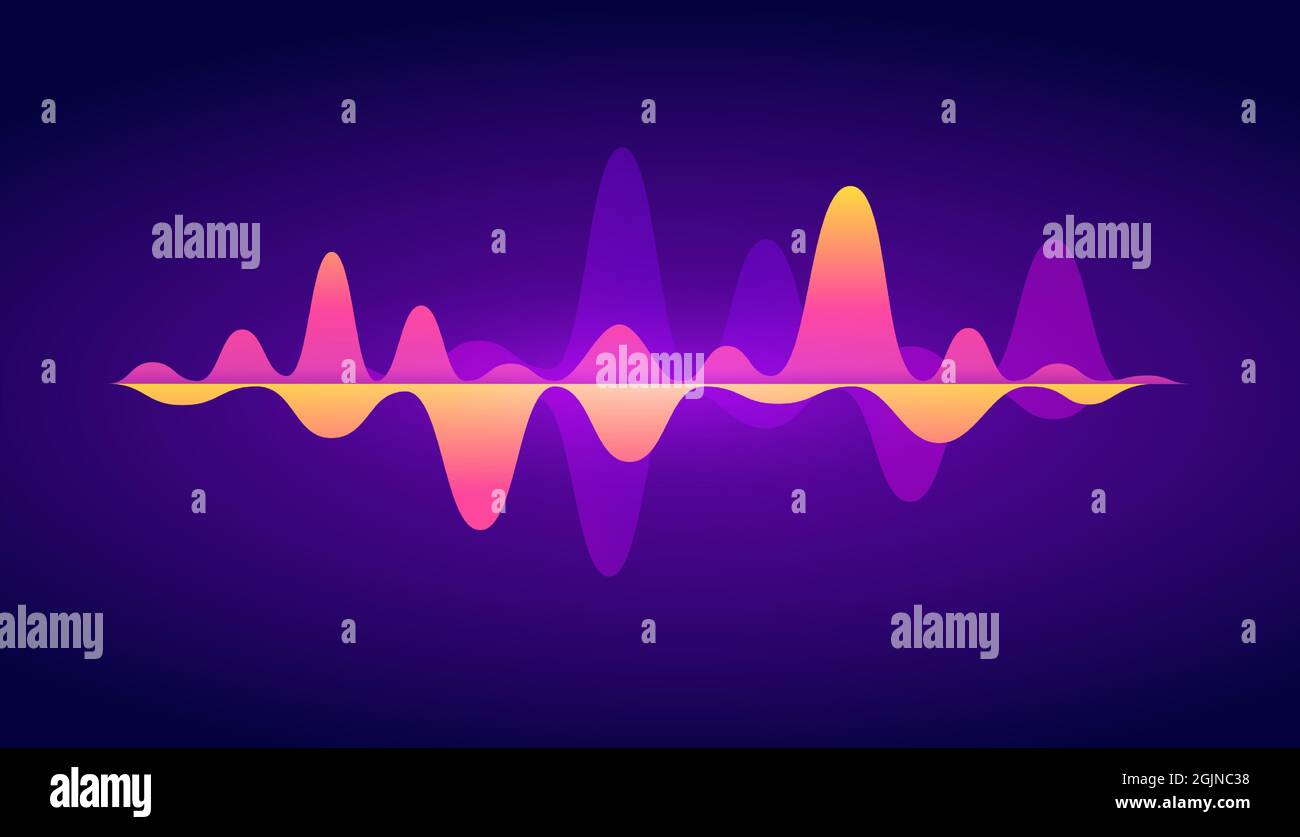Abstract Sound Wave Music Audio Equalizer Background Colorful Voice
