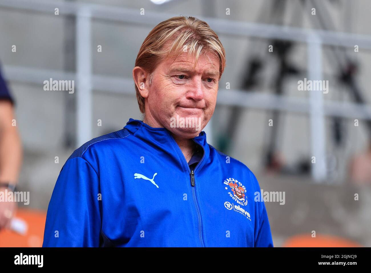 Stuart McCall Assistant head coach of Blackpool arrives at Bloomfield ...