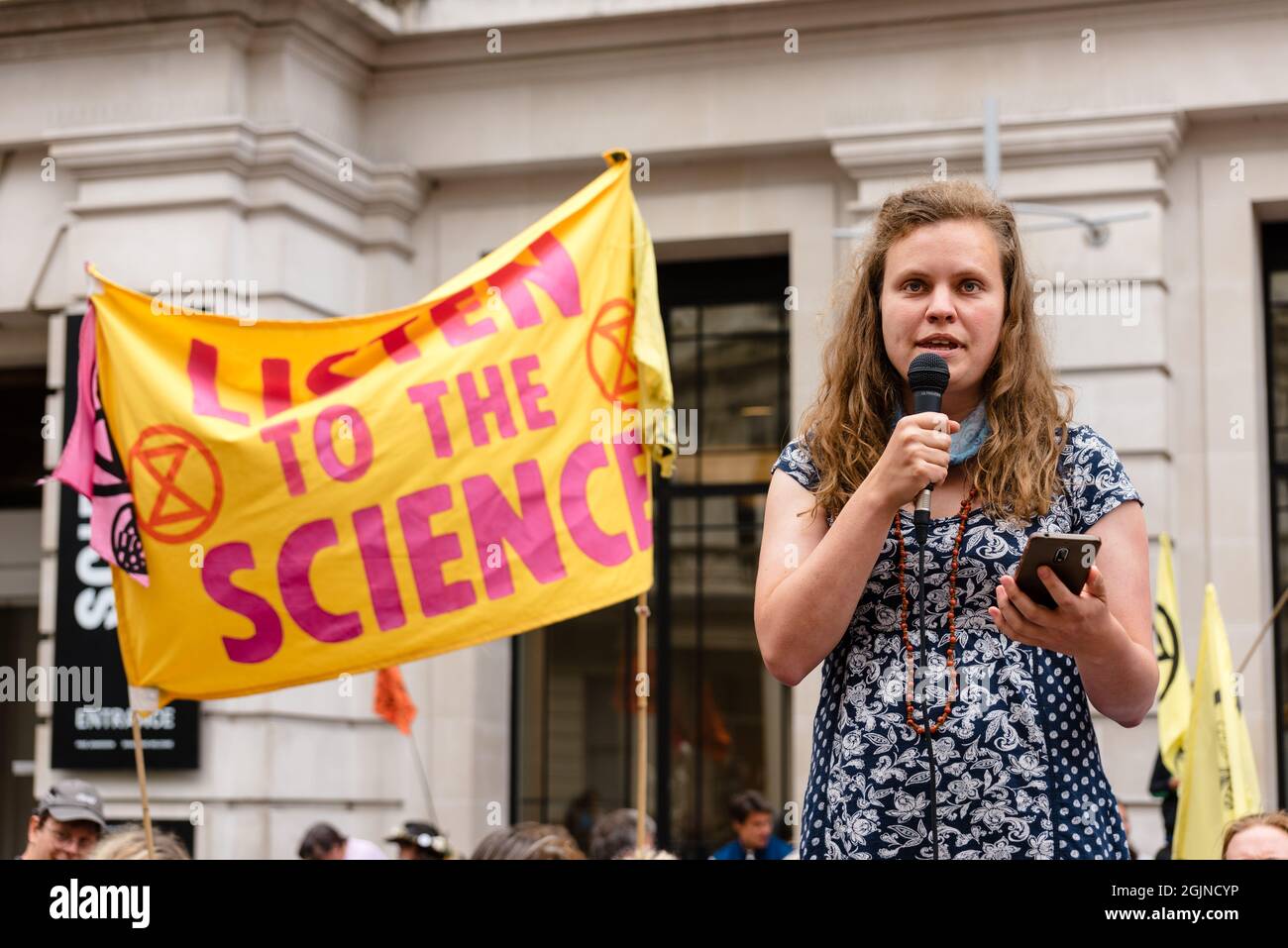 London, UK. 29th Aug, 2021. Extinction Rebellion Scientists outreach ...