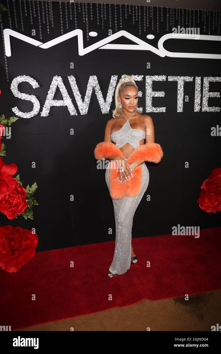 New York, NY, USA. 10th Sep, 2021. Saweetie at the MAC Cosmetics ...
