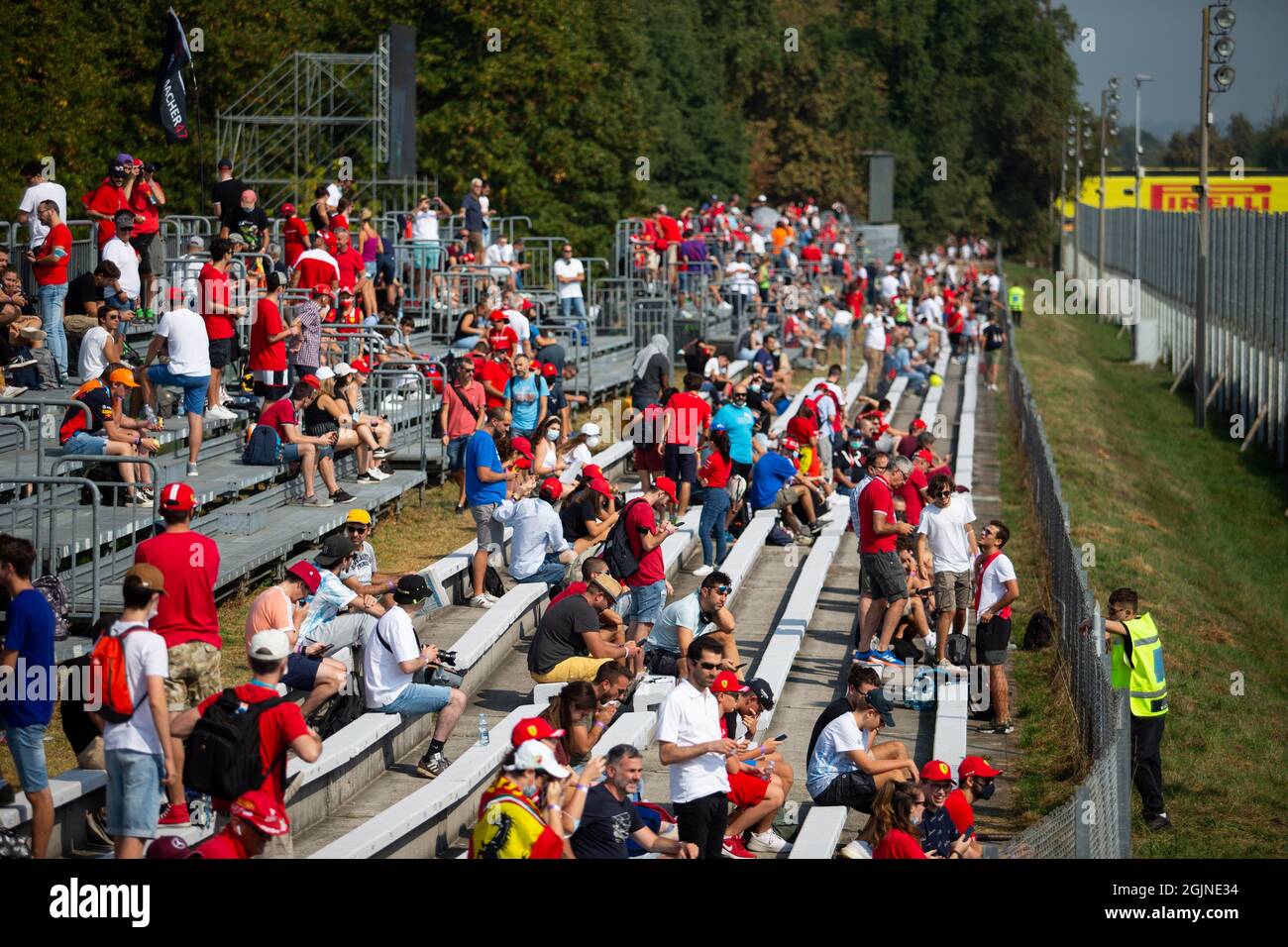 Monza, Italy. 11th Sep, 2021. Fans during the Formula 1 Heineken Gran ...