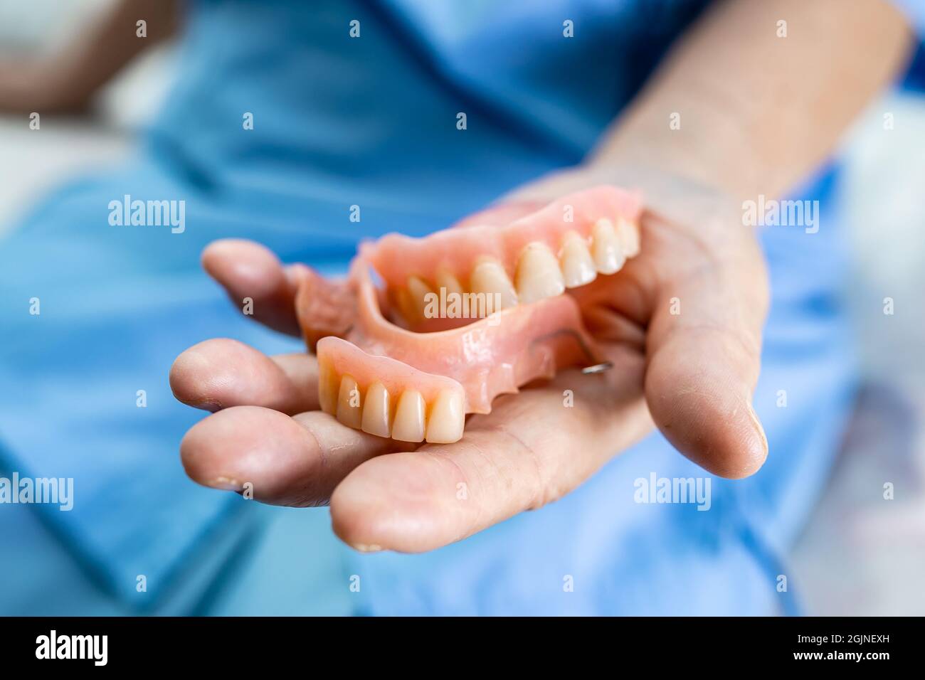 Asian happy elderly denture hi-res stock photography and images - Alamy