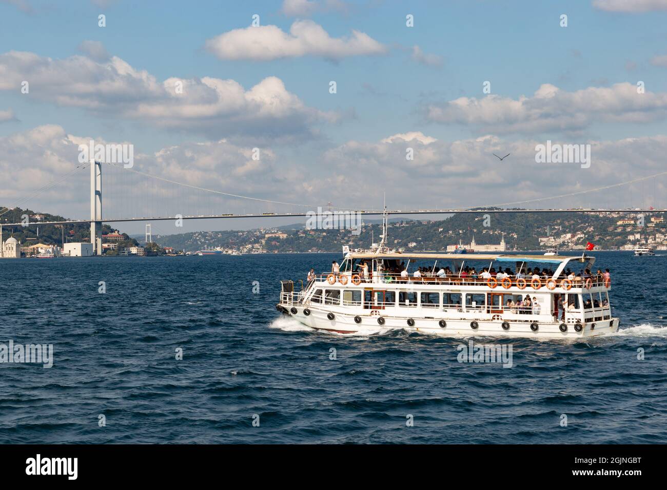 Passenger ferry in Bosphorus strait. One of Symbols of istanbul Stock ...