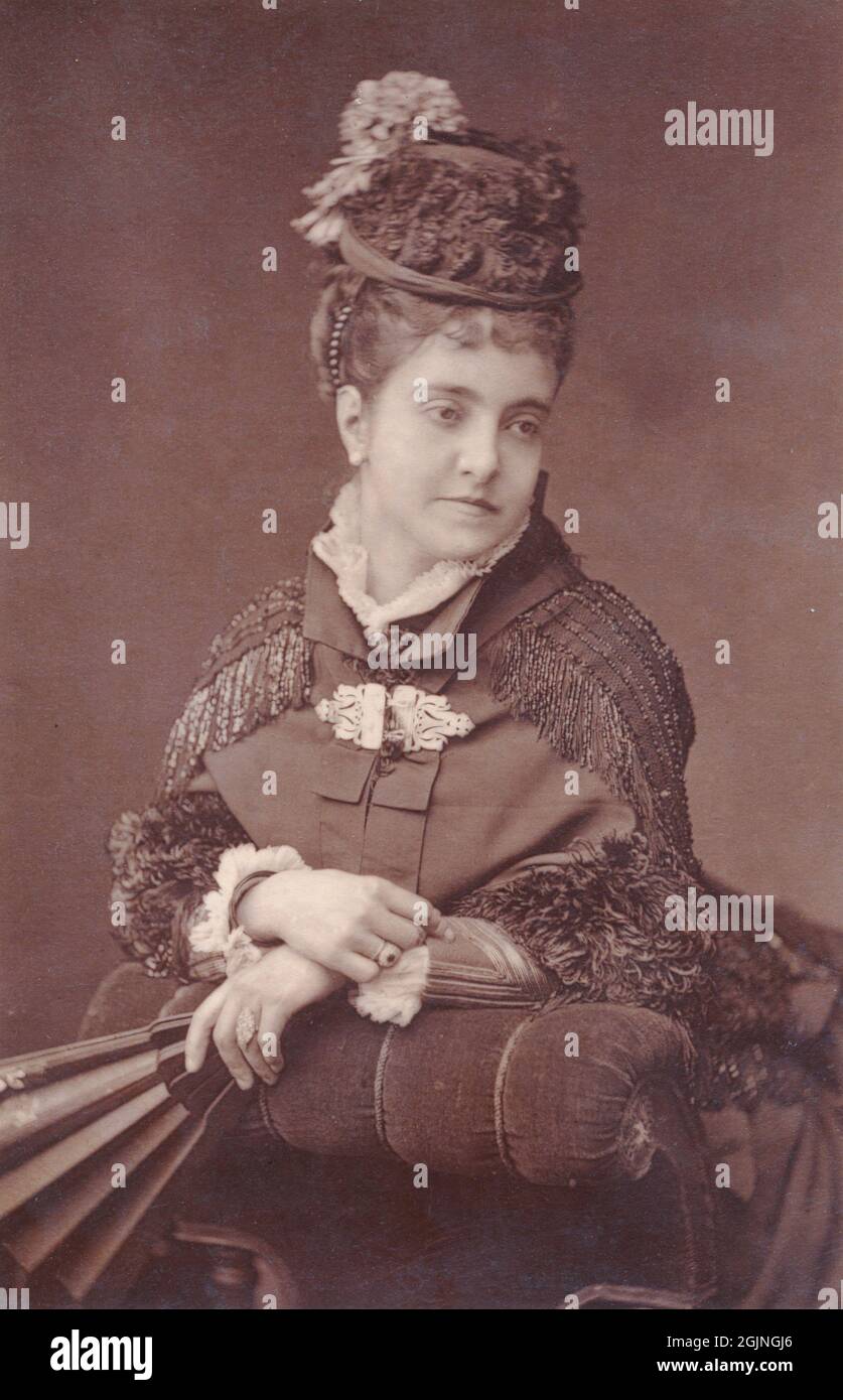 Adelina Patti opera singer (1843-1914) about 1870 Stock Photo - Alamy