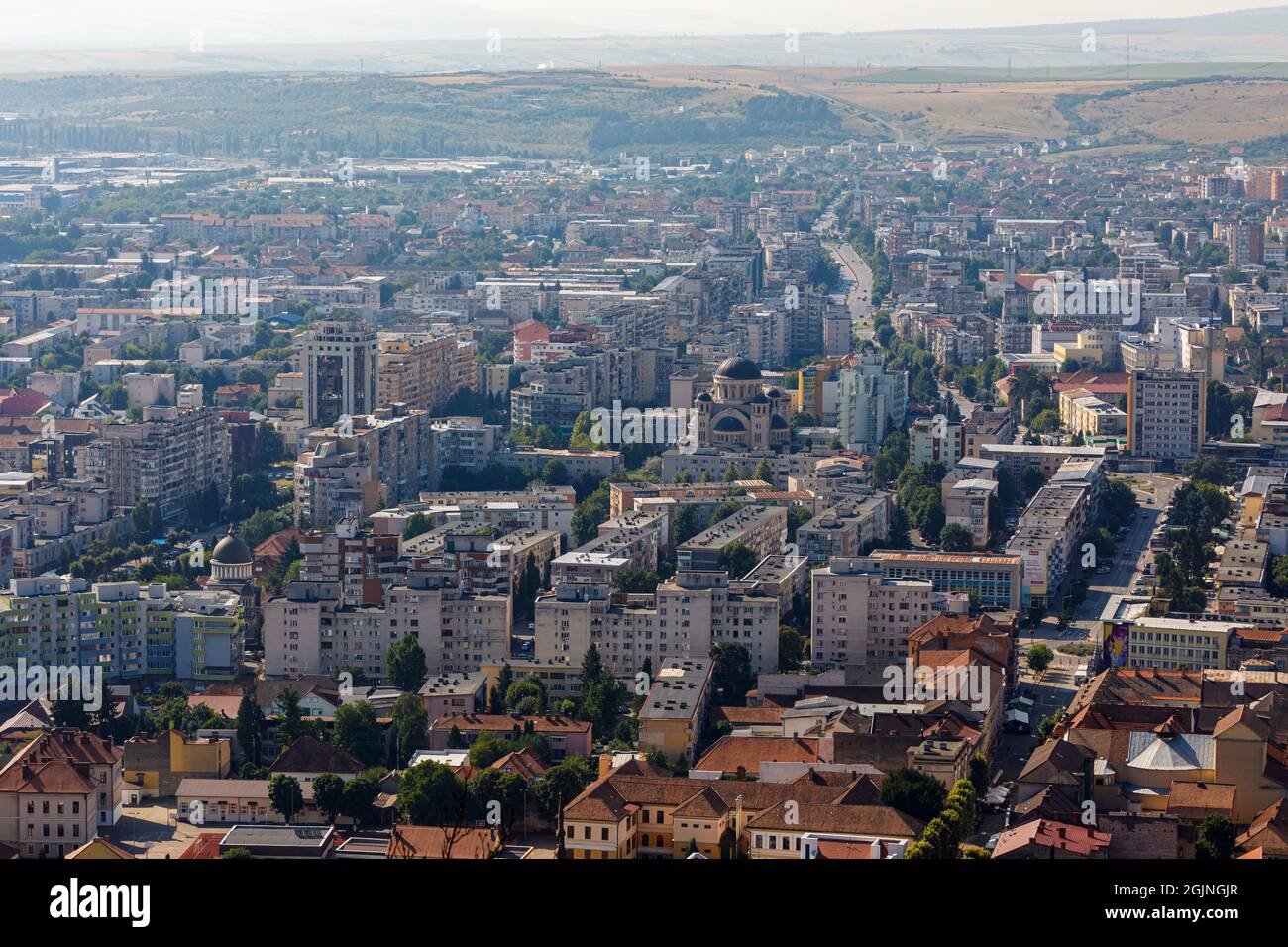 The city of Deva in Romania Stock Photo - Alamy