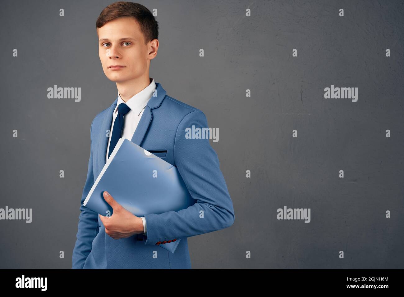 man in suit work office official manager Stock Photo - Alamy
