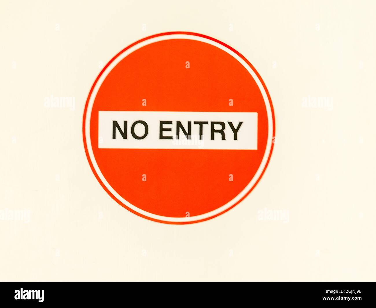 Stop no entry sign Stock Photo - Alamy