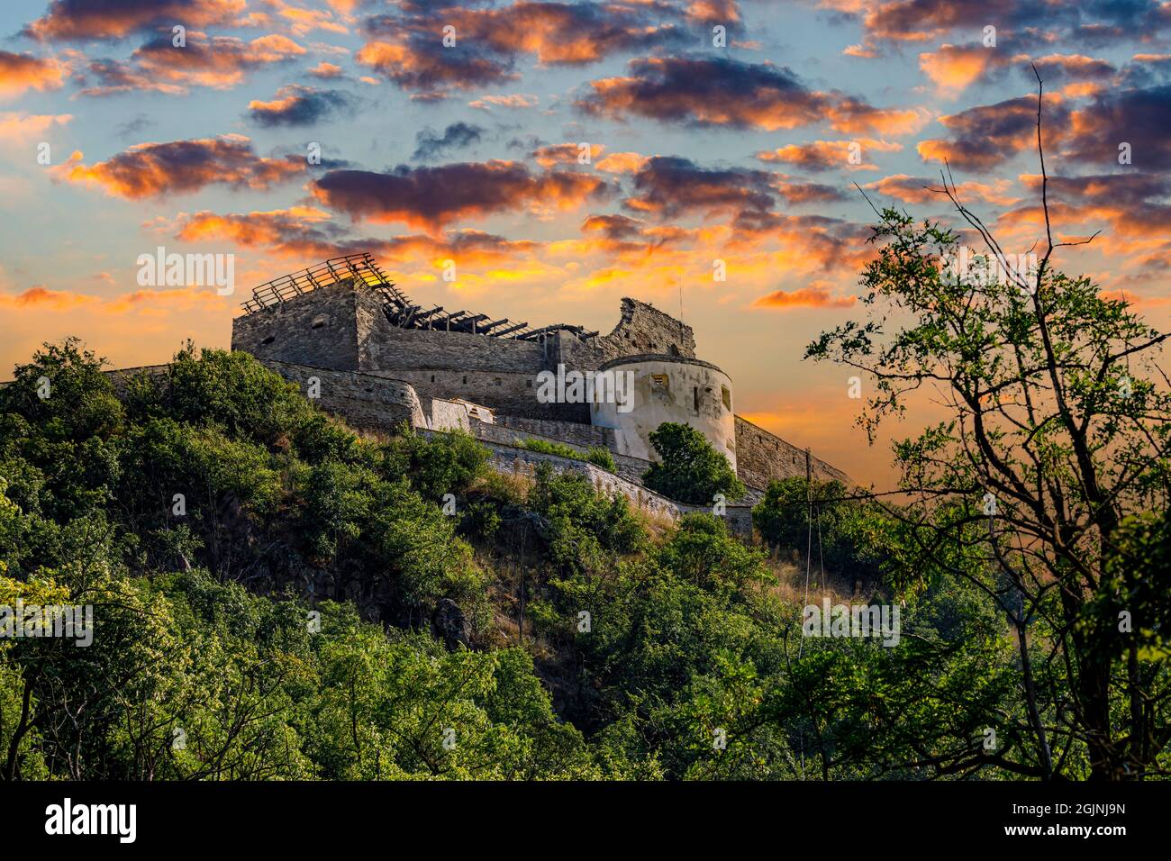 The Deva Castle in Romania Stock Photo - Alamy