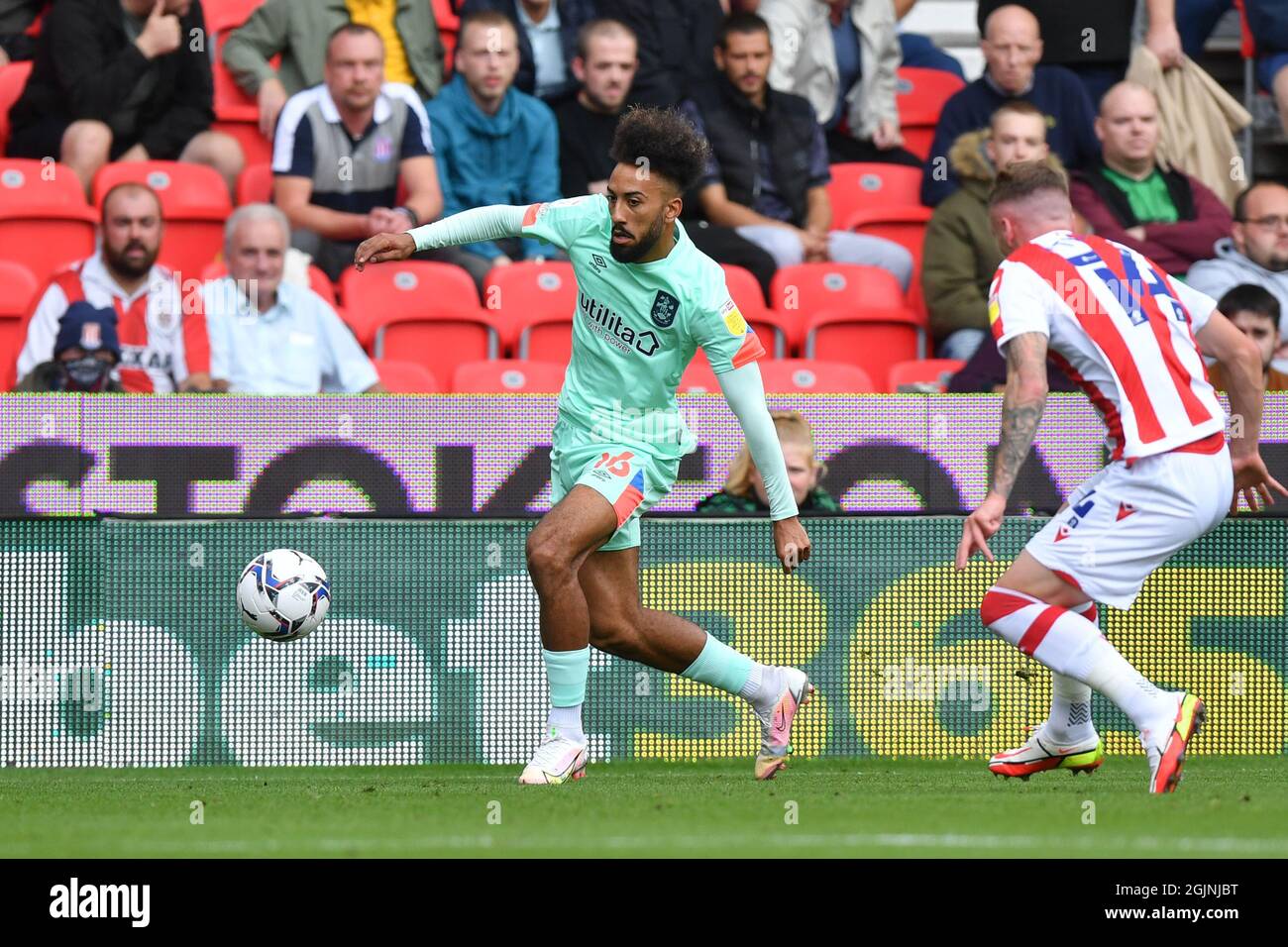 Levi Colwill #26 of Huddersfield Town breaks on the wing in, on 9/11 ...