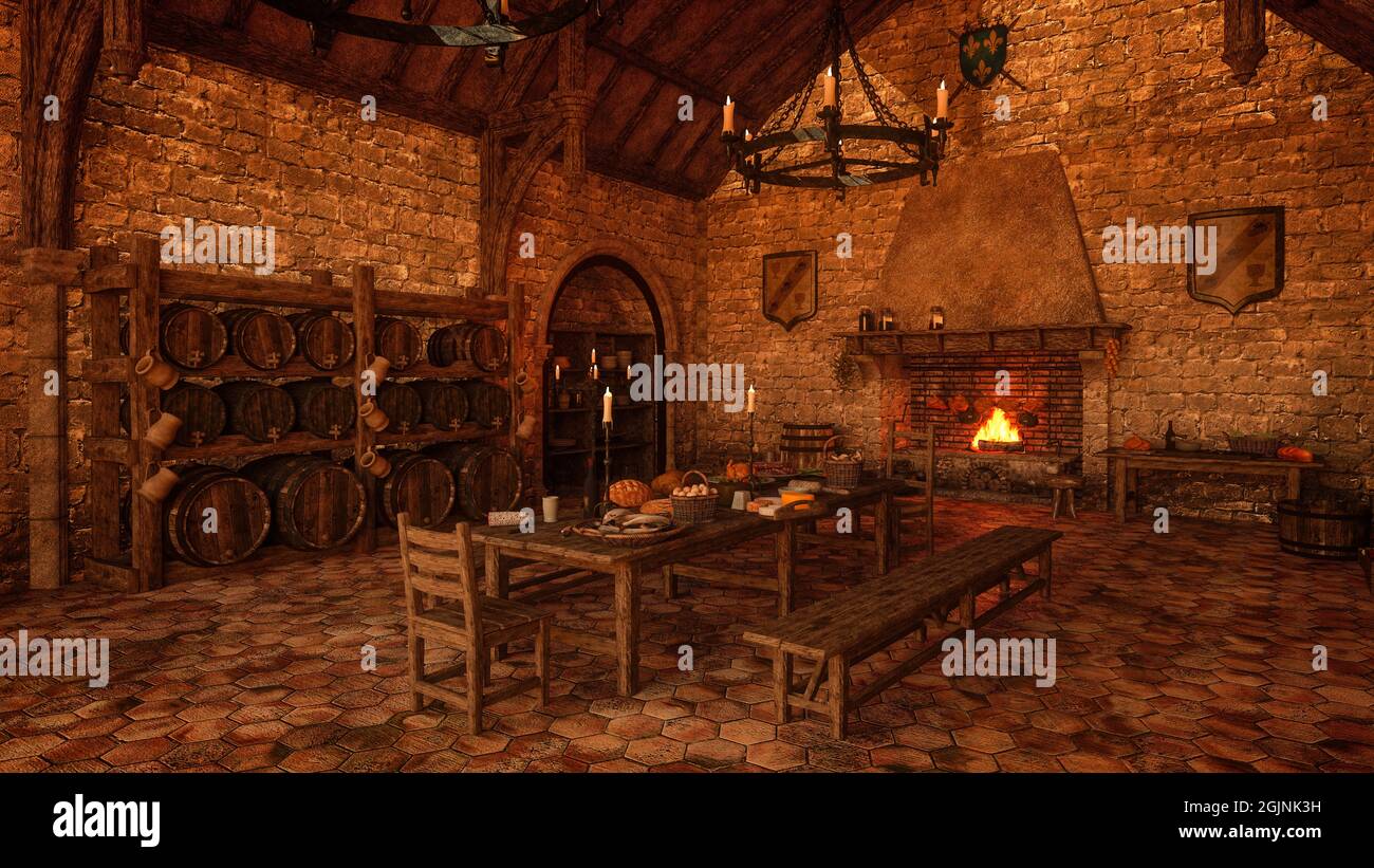 Medieval Castle Kitchen Layout