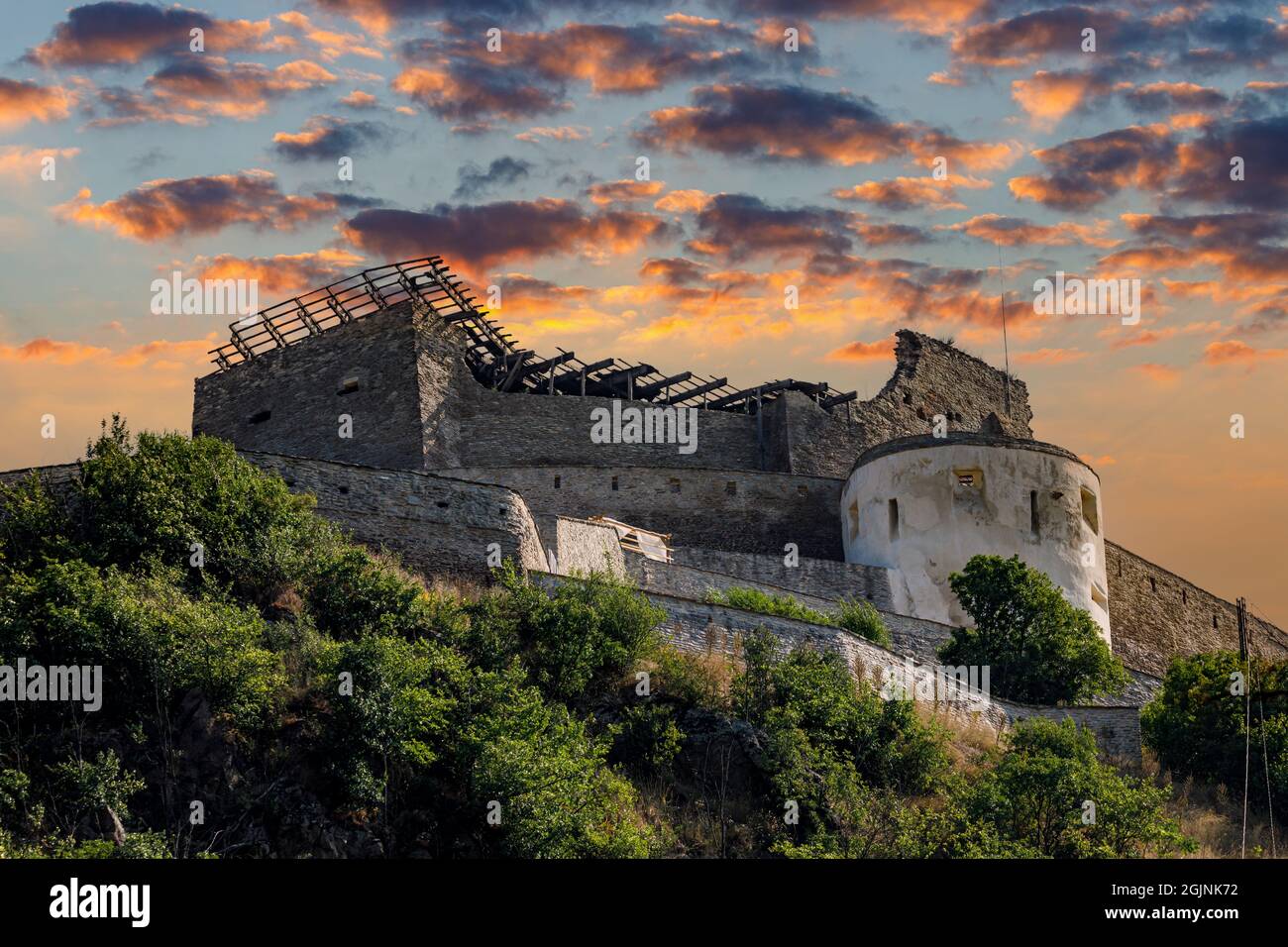 The Deva Castle in Romania Stock Photo - Alamy