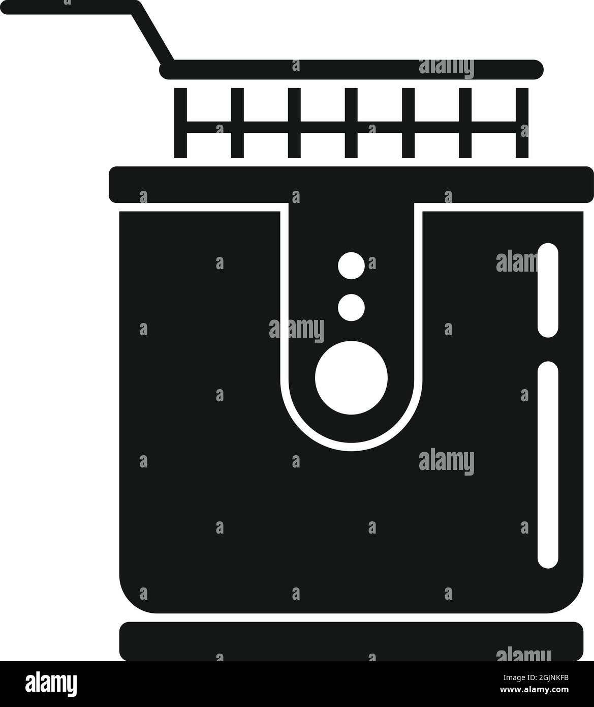 Restaurant deep fryer icon simple vector. Fry basket Stock Vector Image ...