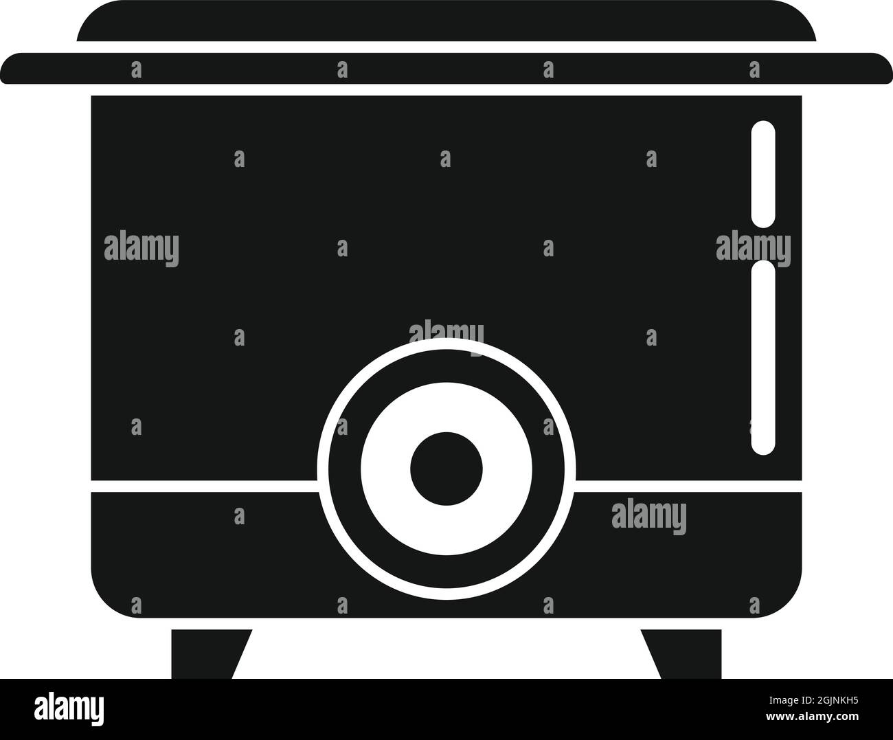 French electric machine icon simple vector. Deep fryer Stock Vector ...