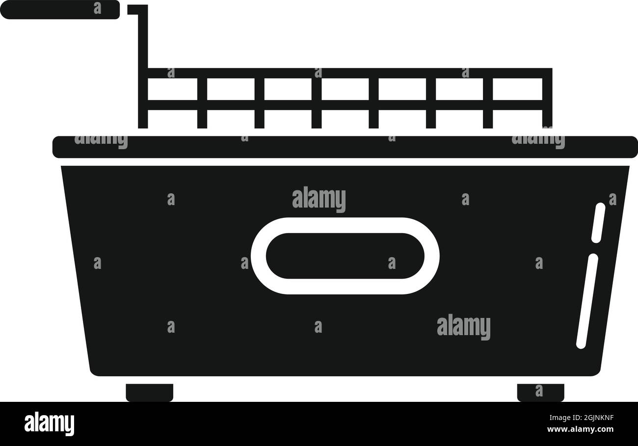Kitchen fry machine icon simple vector. Deep fryer Stock Vector Image ...