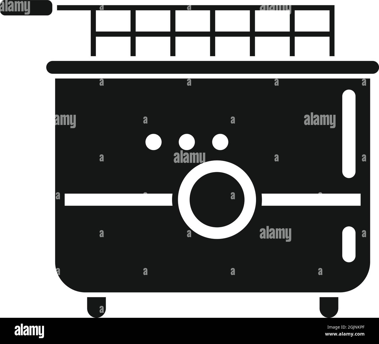 Food fry machine icon simple vector. Deeo fryer Stock Vector Image ...