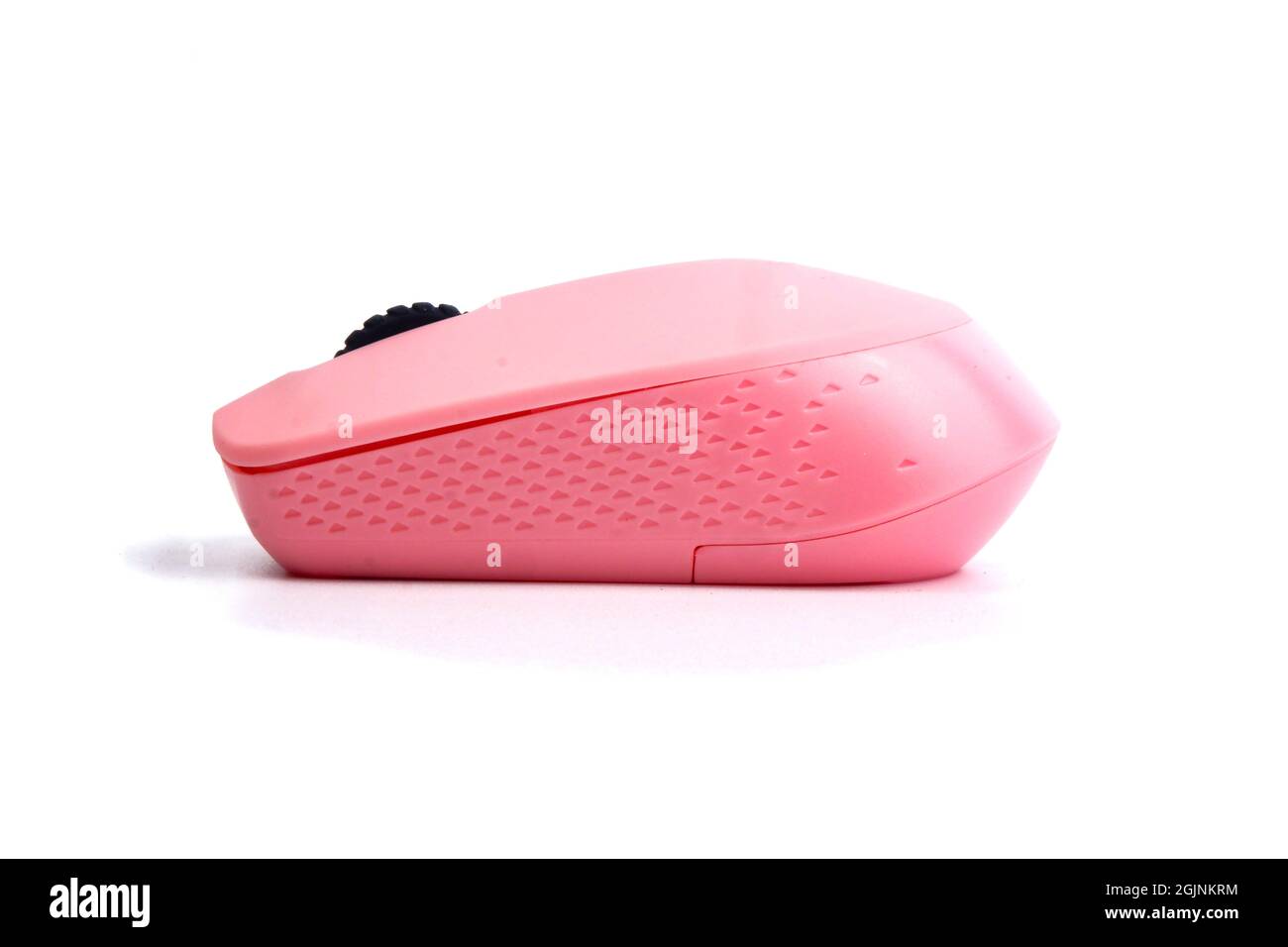 pink computer mouse isolated on a white background Stock Photo - Alamy