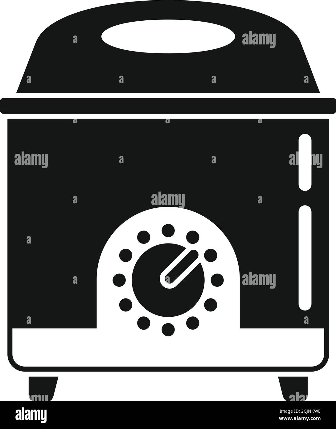 Potato deep fryer icon simple vector. Oil machine Stock Vector Image ...