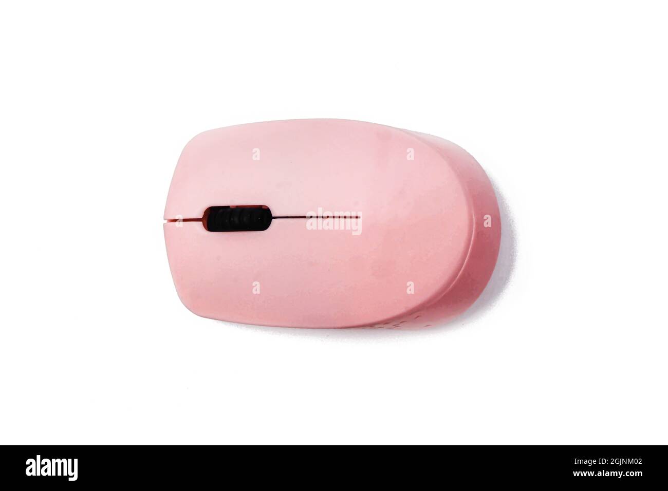 pink computer mouse isolated on a white background Stock Photo - Alamy