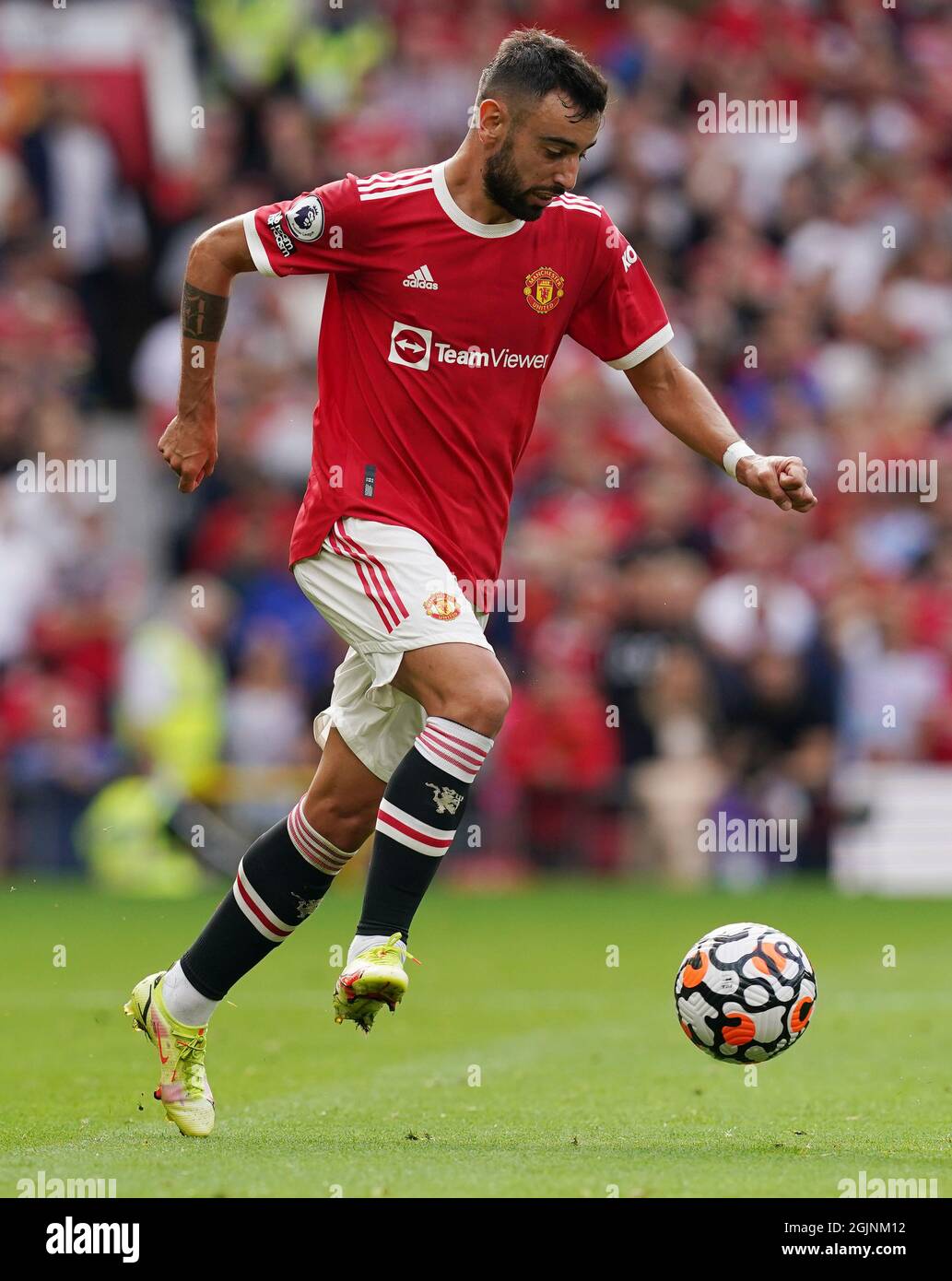 Manchester United's Bruno Fernandes during the Premier League match at ...
