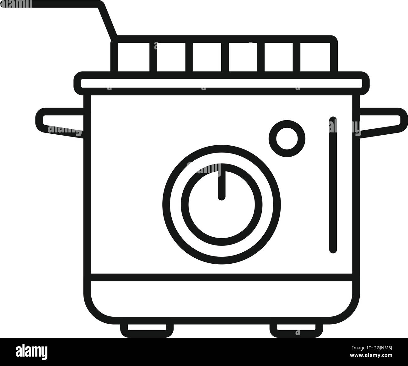 Deep fat fryer isolated Black and White Stock Photos & Images - Alamy