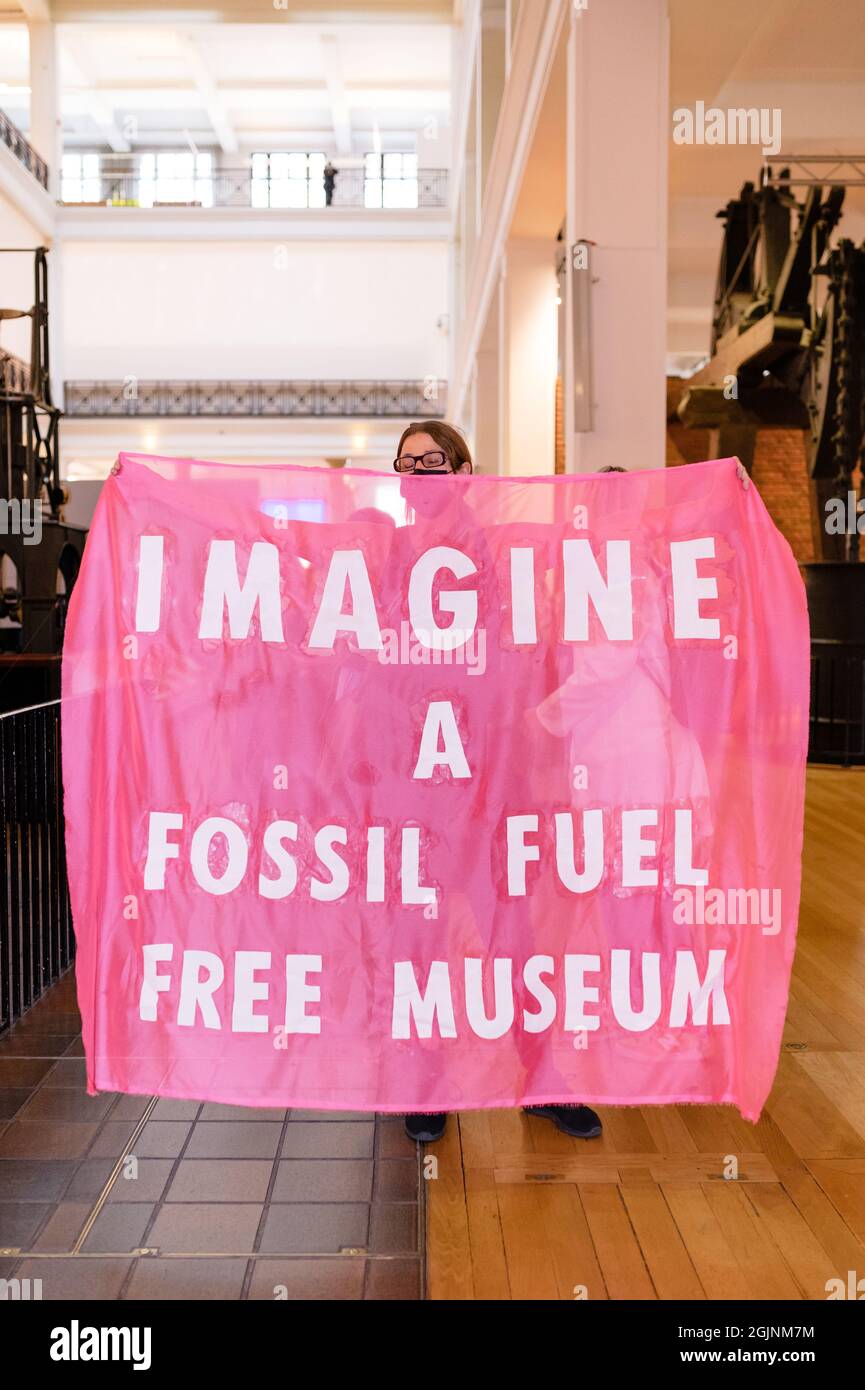 London, UK. 29 August 2021. Extinction Rebellion Scientists occupy the ...