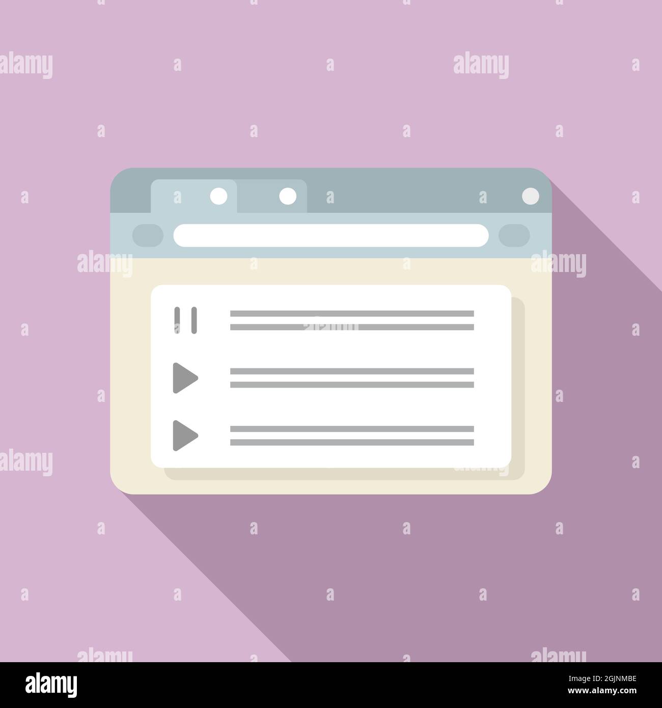 Internet browser icon flat vector. Computer window Stock Vector Image & Art - Alamy