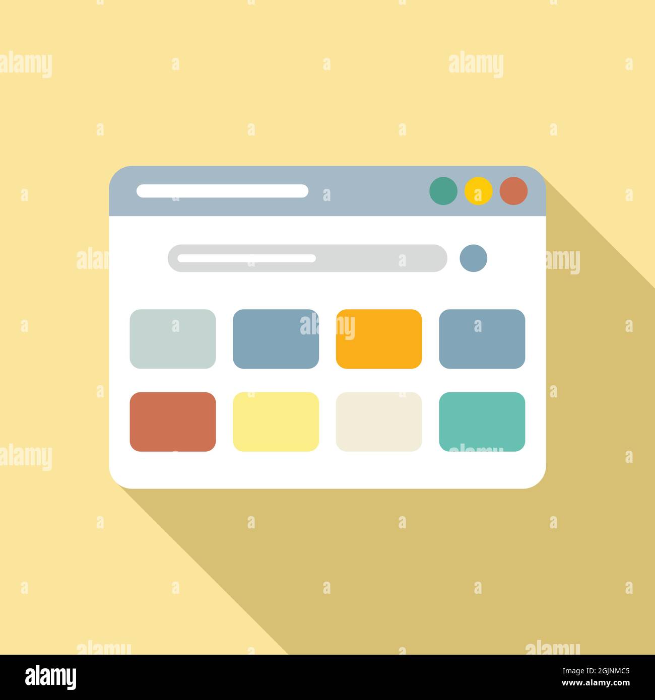 Flat Browser Window Icon