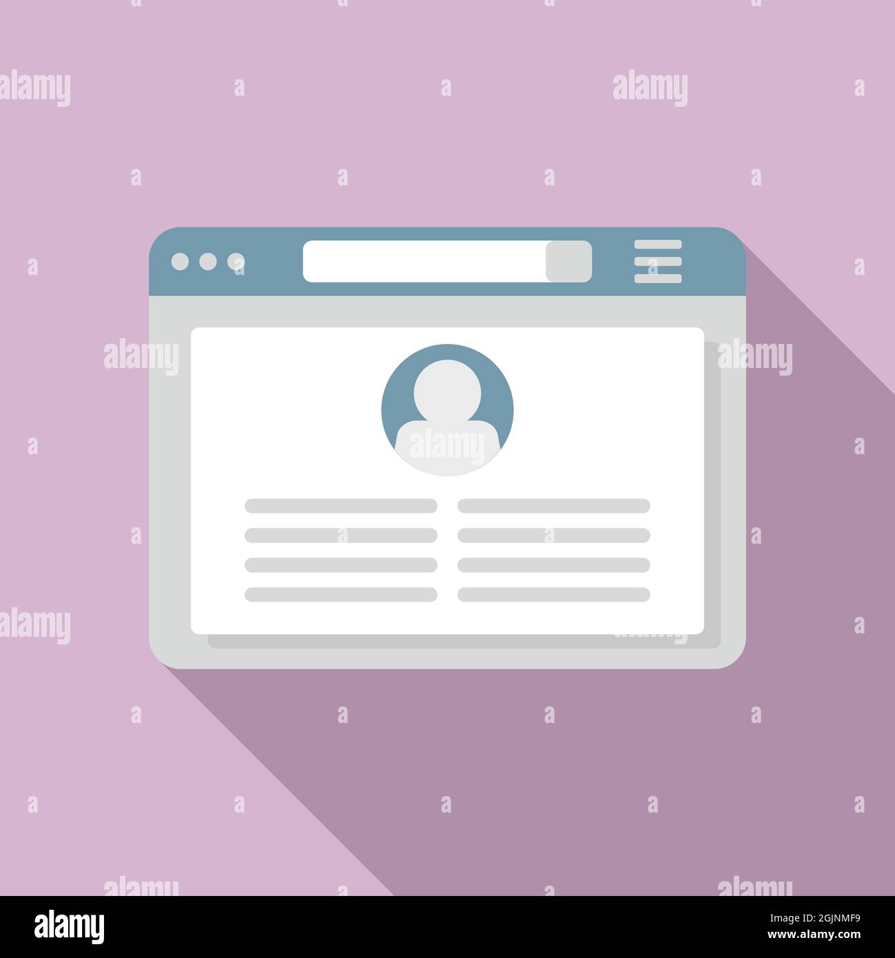 Browser frame icon flat vector. Computer window Stock Vector Image & Art - Alamy