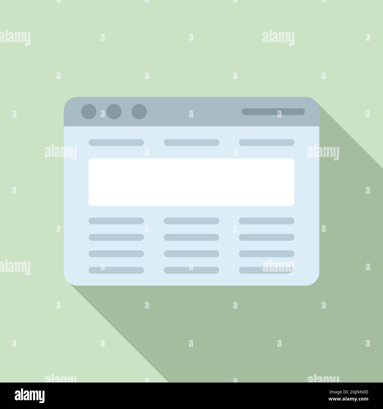 Browser template icon flat vector. Computer interface Stock Vector Image & Art - Alamy