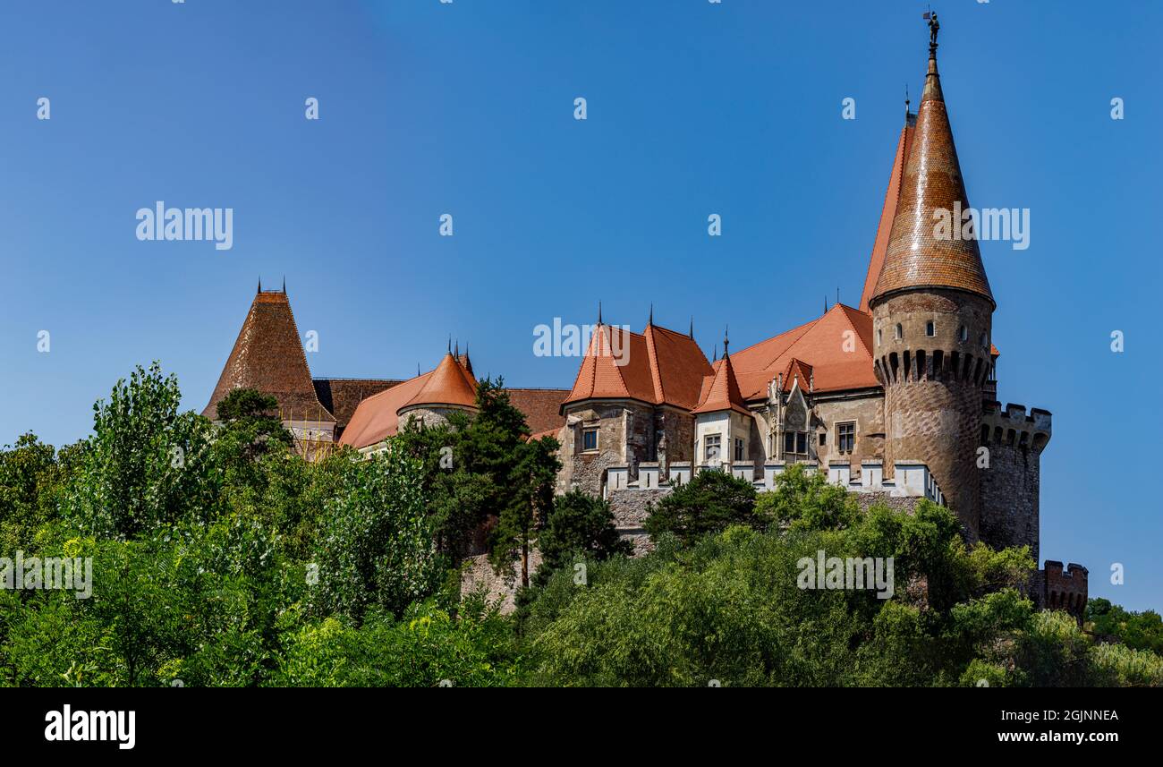 The Hunedoara Castle in Romania Stock Photo - Alamy